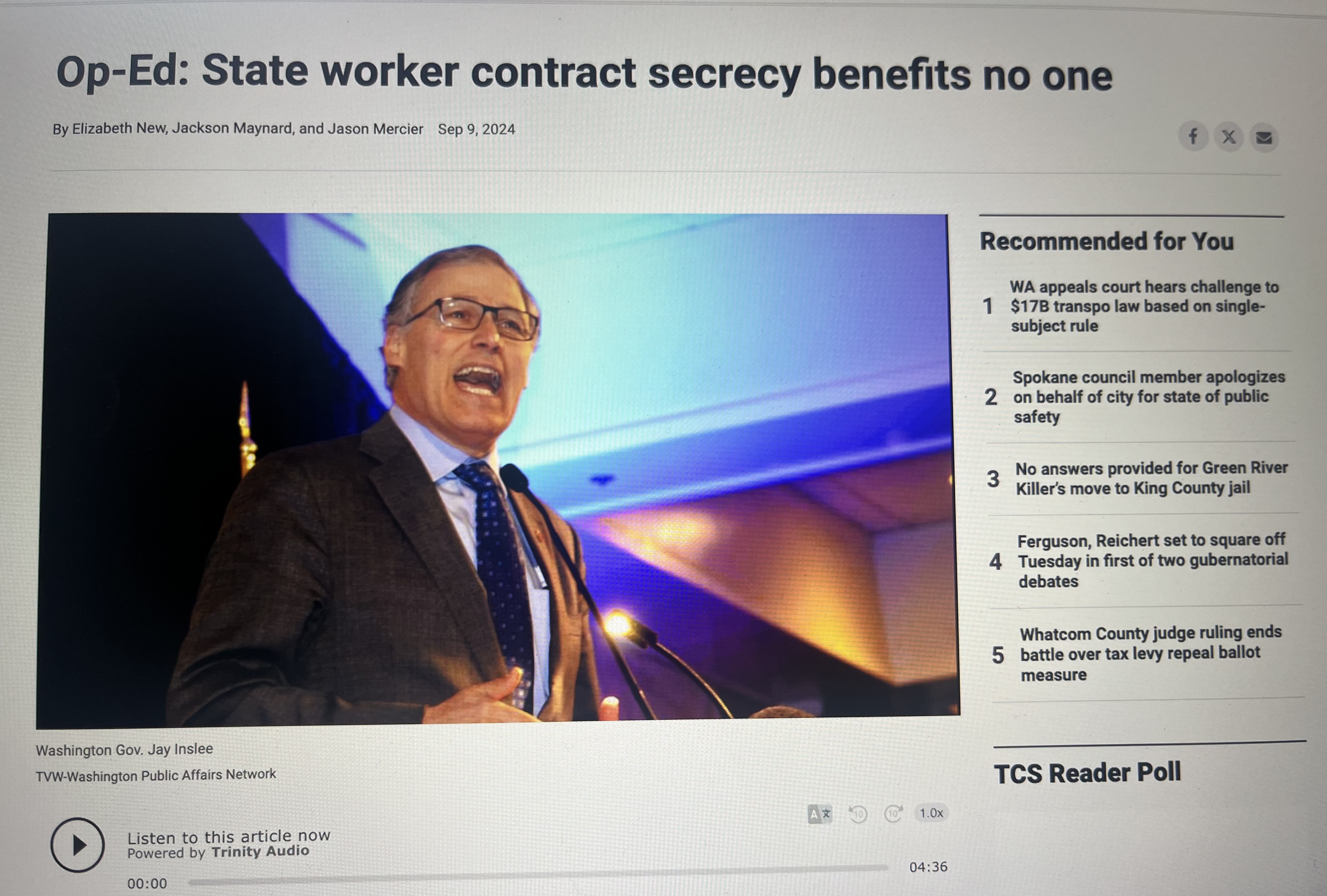 State worker contract secrecy benefits no one